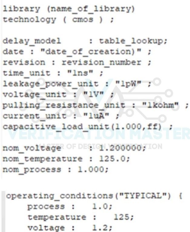 Liberty File - VLSI Master